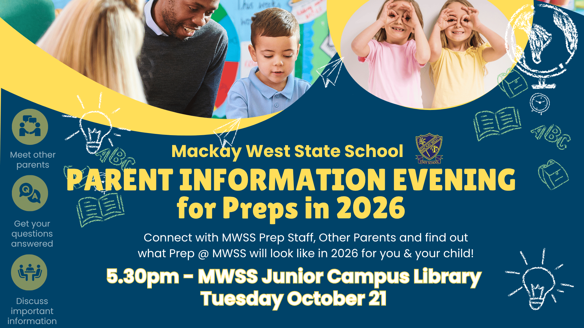 PREP INFORMATION NIGHT For Families who have a Child Commencing Prep in ...